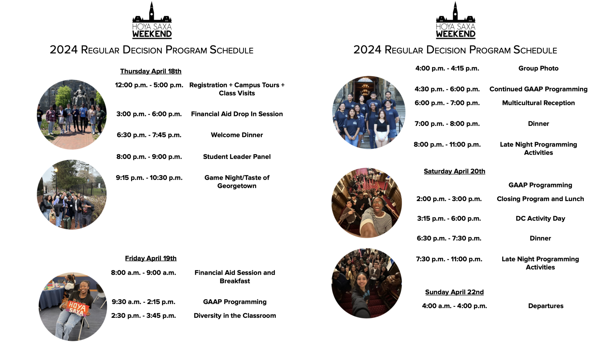 Hoya Saxa Weekend | Center for Multicultural Equity and Access ...